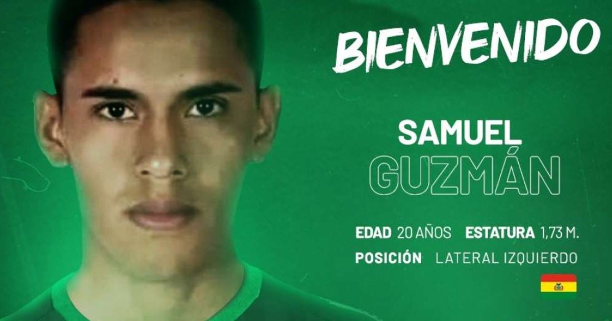 Samuel Guzmán defenderá los colores de Oriente Petrolero